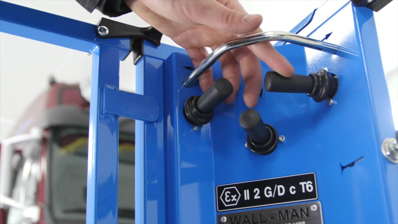 Wall-Man Pneumatic Lift Platforms - YouTube