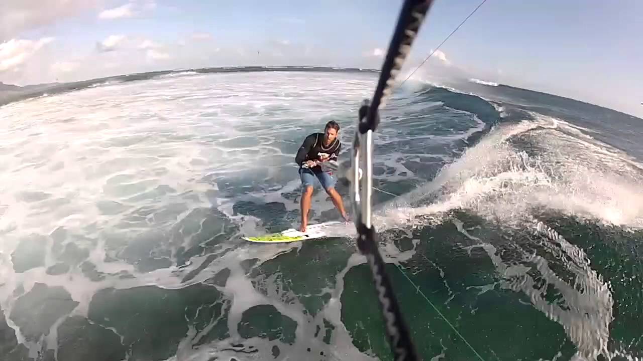 Mauritius- One Eye'14 Strapless, kitesurfing, waves - YouTube