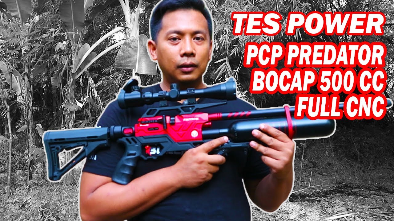 Tes Power Senapan Angin PCP Predator Bocap 500 CC Full CNC Power ...