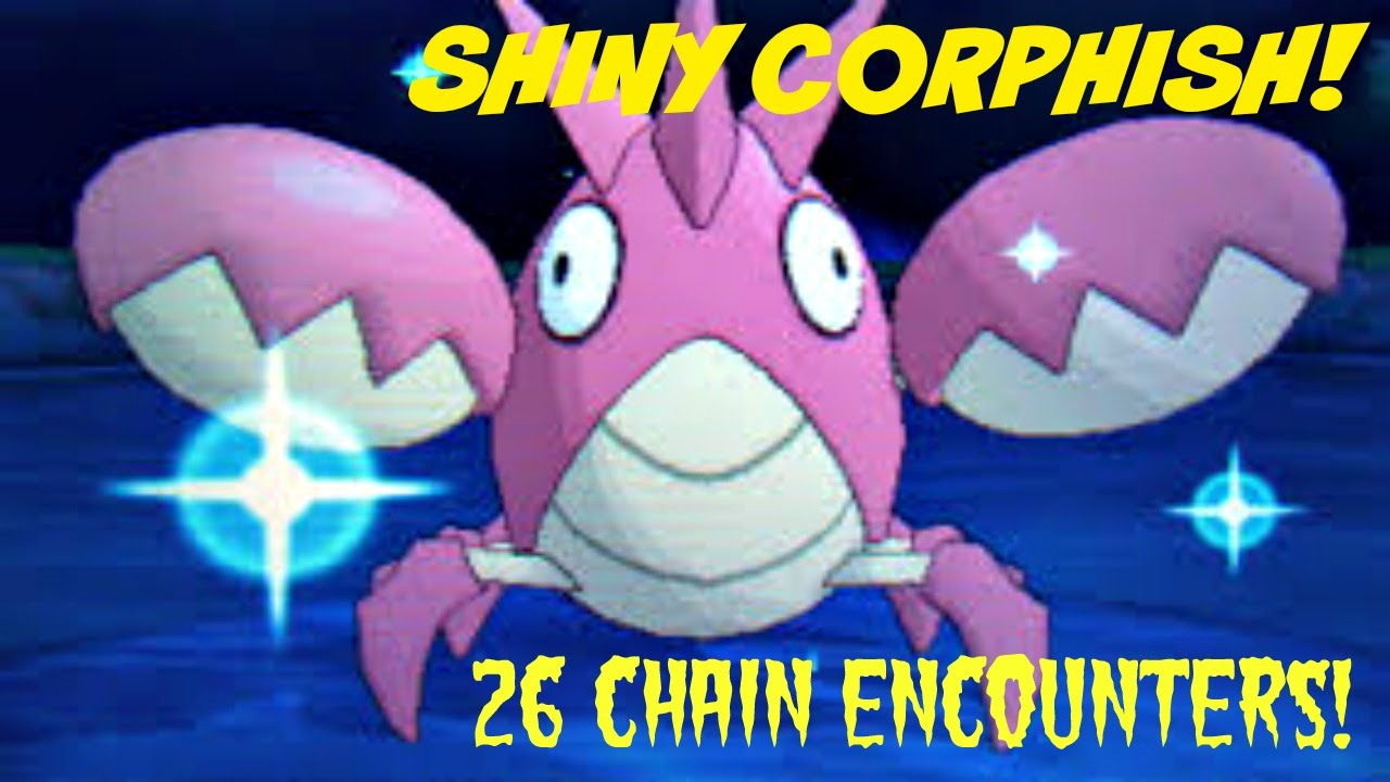 SHINY CORPHISH IN 26 CHAIN ENCOUNTERS! Pokemon ORAS Shiny Encounter ...