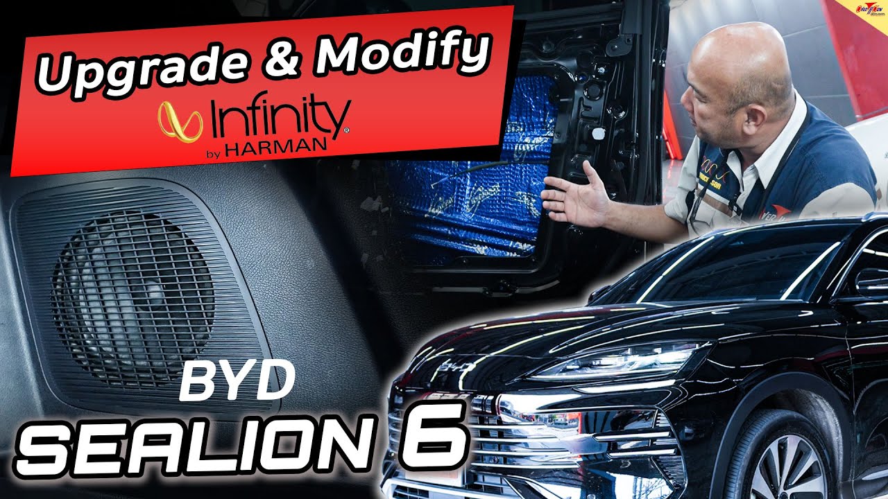 เหลือเชื่อ เครื่องเสียงรถยนต์ BYD Sealion 6 ใช้ลำโพง Infinityเดิมของรถ เทคนิคMOdify ตู้ซับเสียง ...