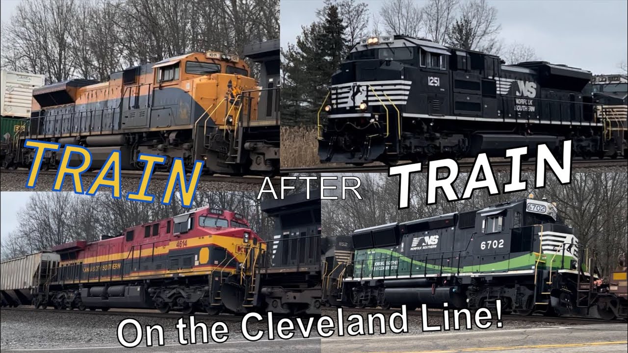 TRAIN after TRAIN on the NS Cleveland Line! (Heritage Units, Foreign ...