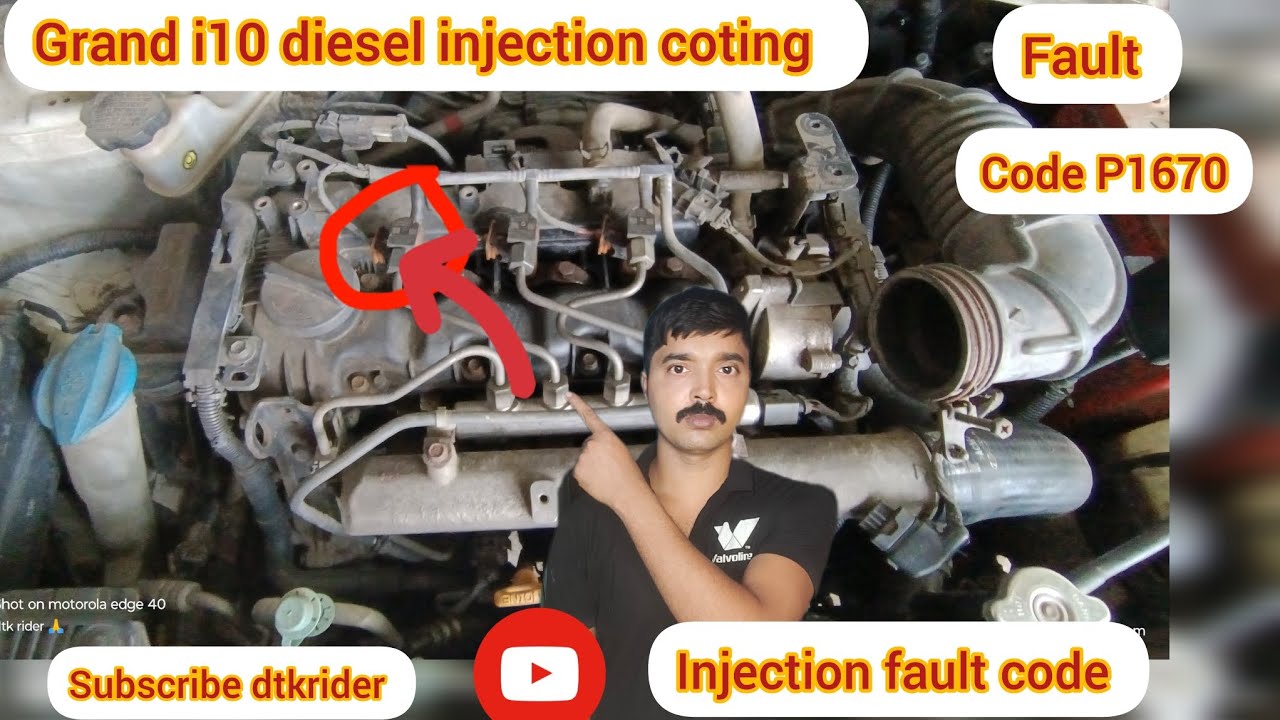 Hyundai Grand i10 diesel injection coting Fault code P1670.by dtkrider ...