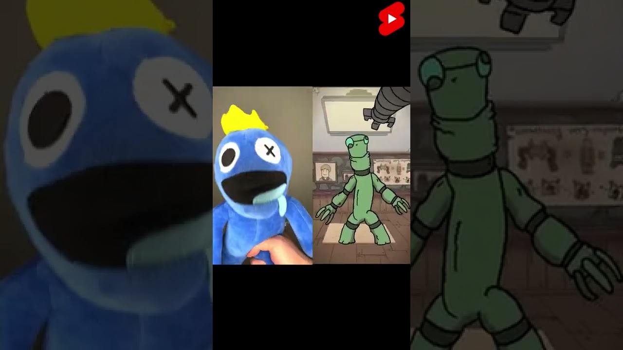 Blue VS ROBOT HAND 😂 Roblox Rainbow Friends #shorts #rainbowfriends ...