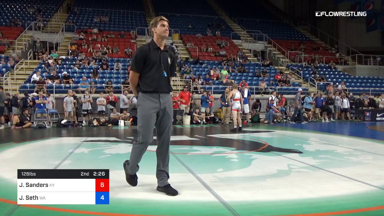126 Lbs Cons 64 2 Jarrett Sanders Kentucky Vs John Seth Washington ...