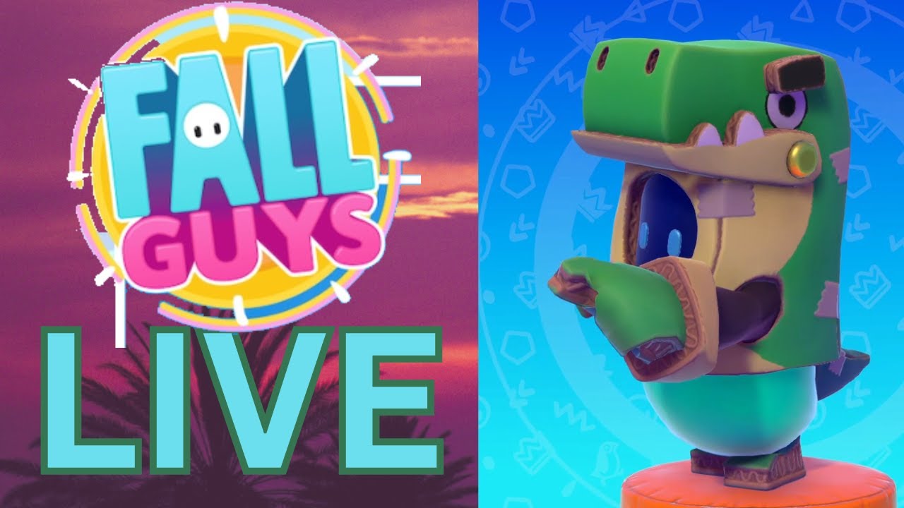🔴 FALL GUYS LIVE - Playing w/ Viewers (ft the Cardboard Rex Costume ...