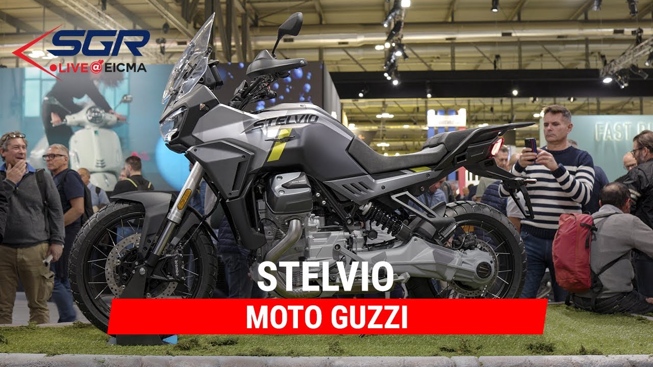 EICMA 2023 con SGR: Moto Guzzi Stelvio - YouTube
