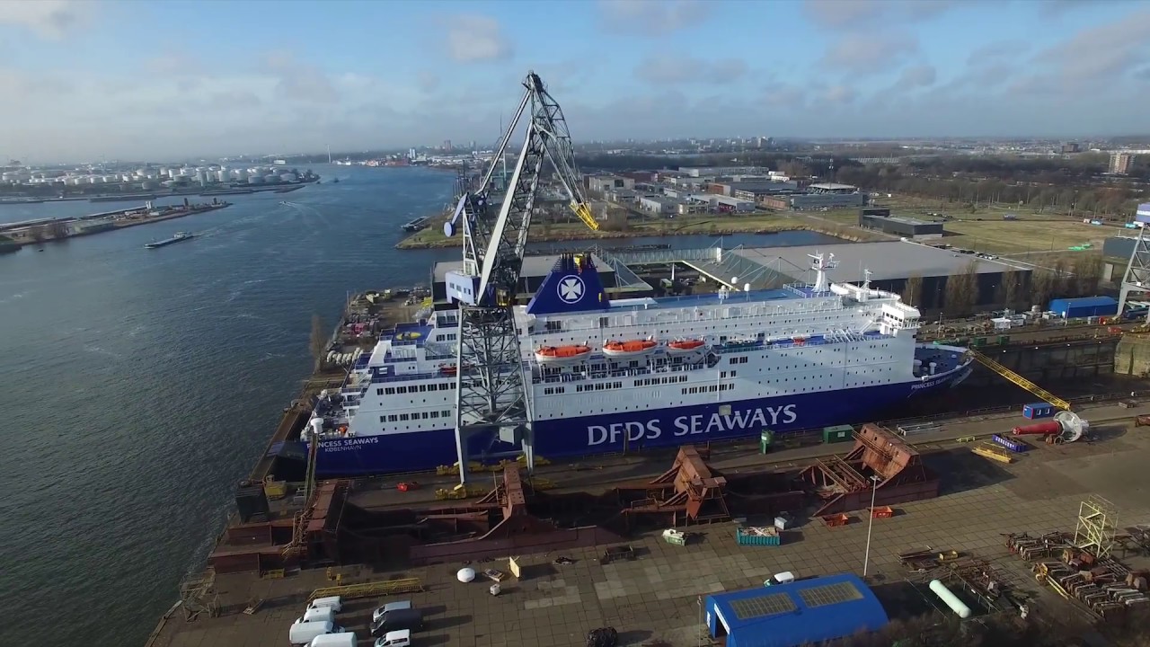 Princess Seaways Dry Dock 2017 | Newcastle - Amsterdam - YouTube