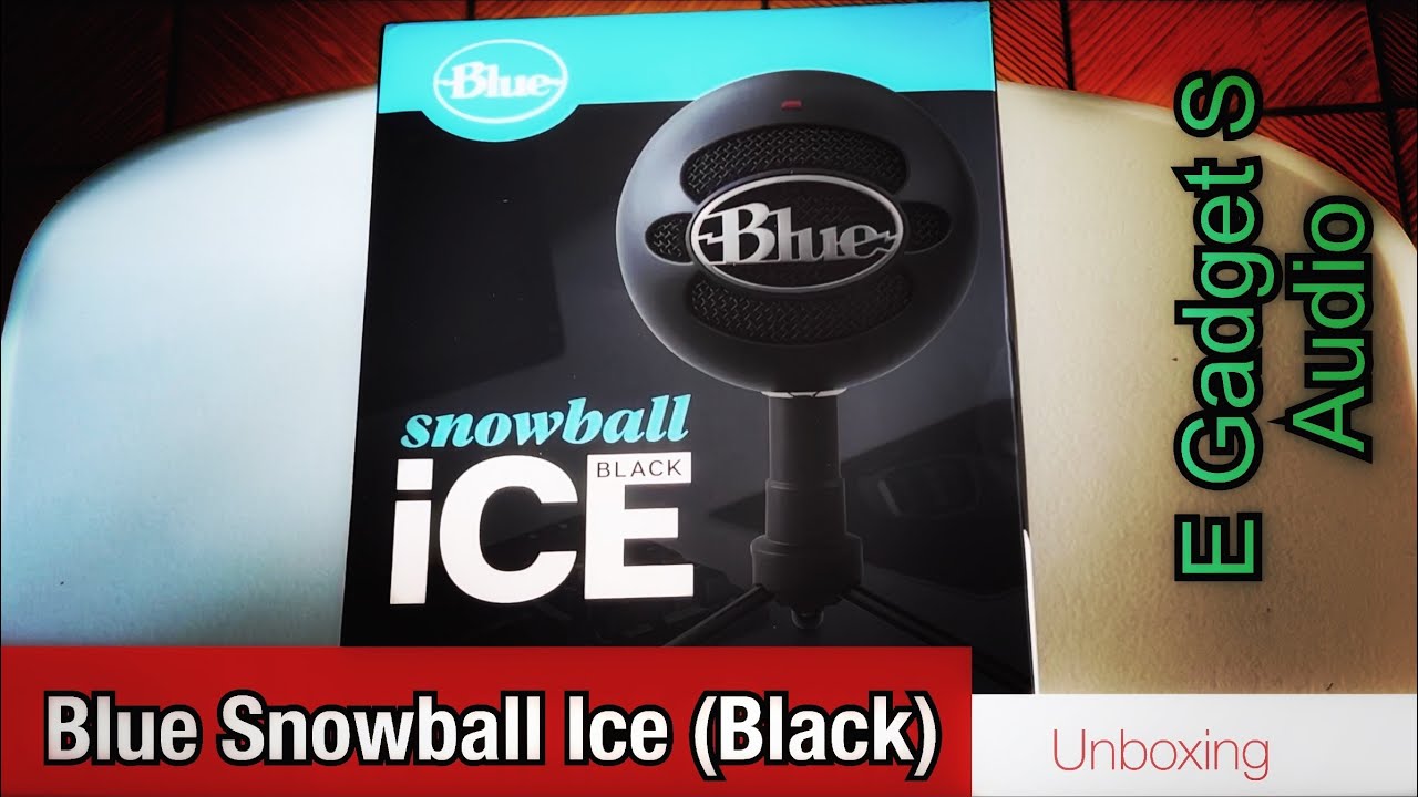Blue Snowball Ice (Black) Microphone Unboxing - YouTube