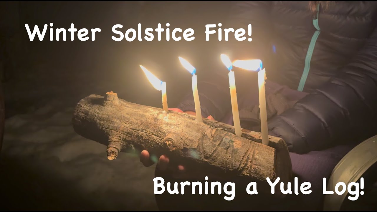 Winter Solstice Fire! | Burning a Yule Log | Lake City, Colorado - YouTube