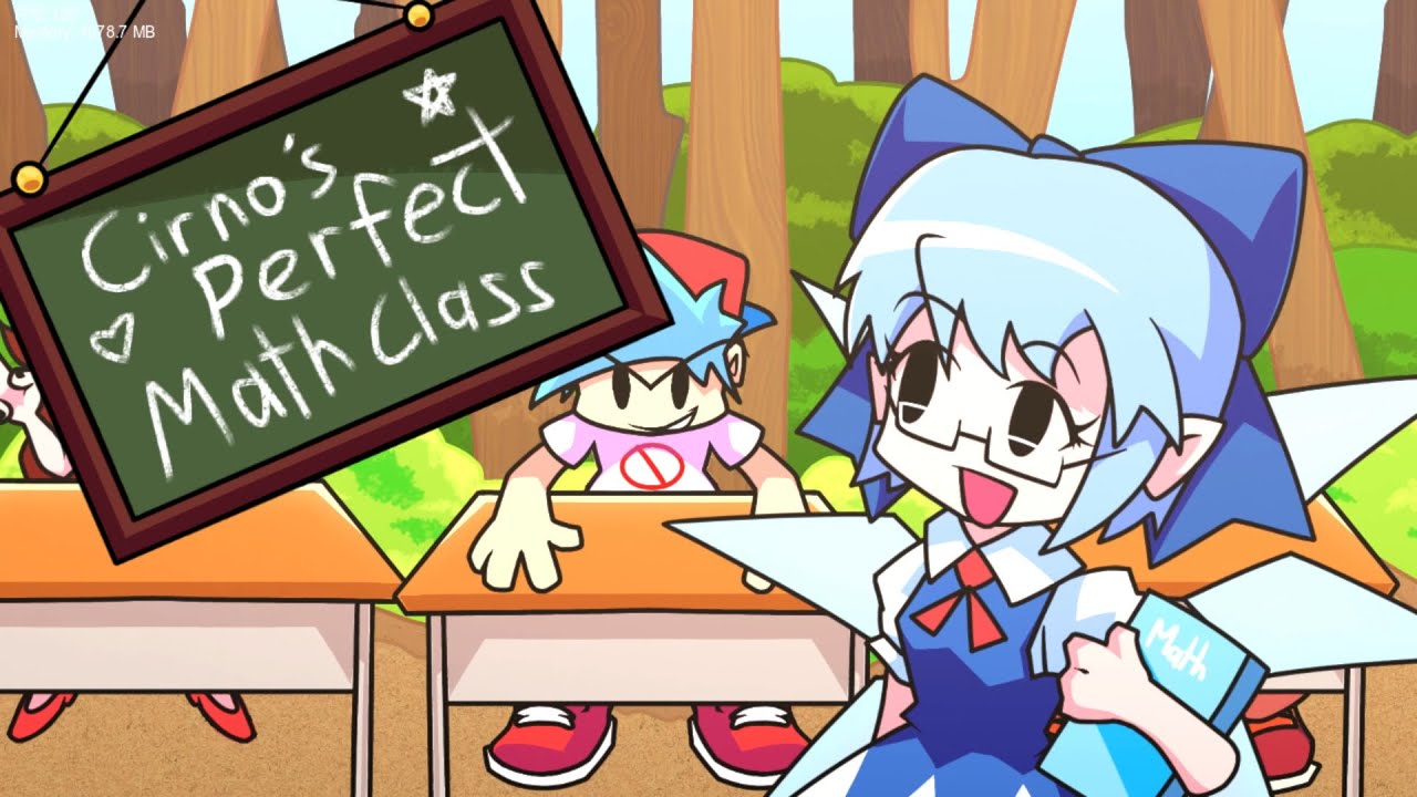 【Friday Night Funkin'】【Cirno's Funky Rappin'】Perfect-math【FNF】 - YouTube