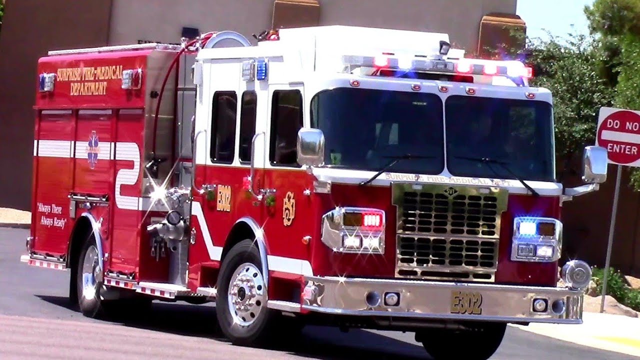 Surprise Fire-Medical Dept. Engine & Medic 302 Responding - YouTube