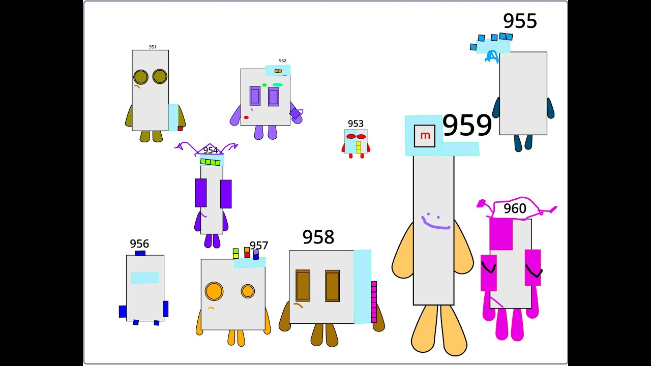numberblocks 951-960 - YouTube