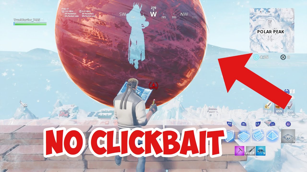 Fortnite The ICE King inside the Sphere - YouTube