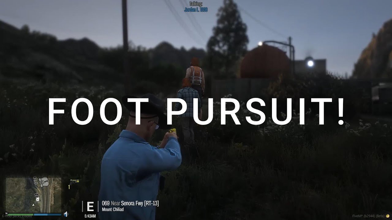 Foot Pursuit in WWRP! - YouTube