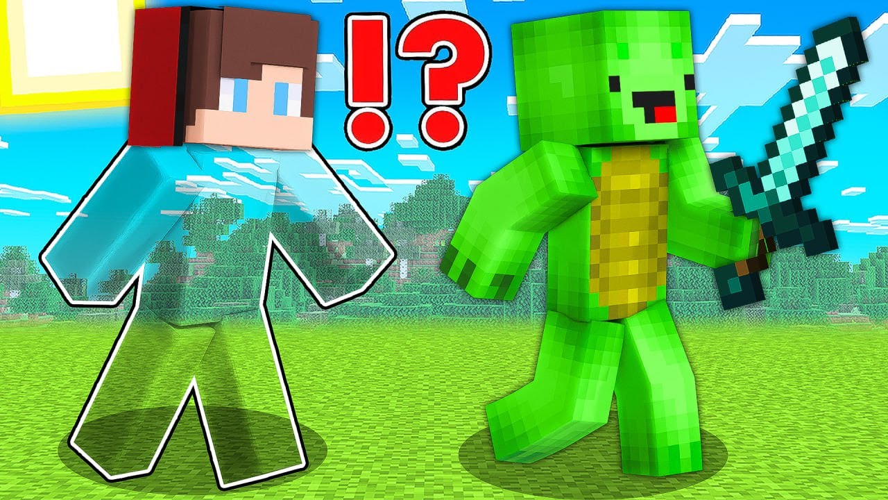 JJ Became INVISIBLE And Did Funny Pranks on Mikey - in Minecraft Maizen! - YouTube