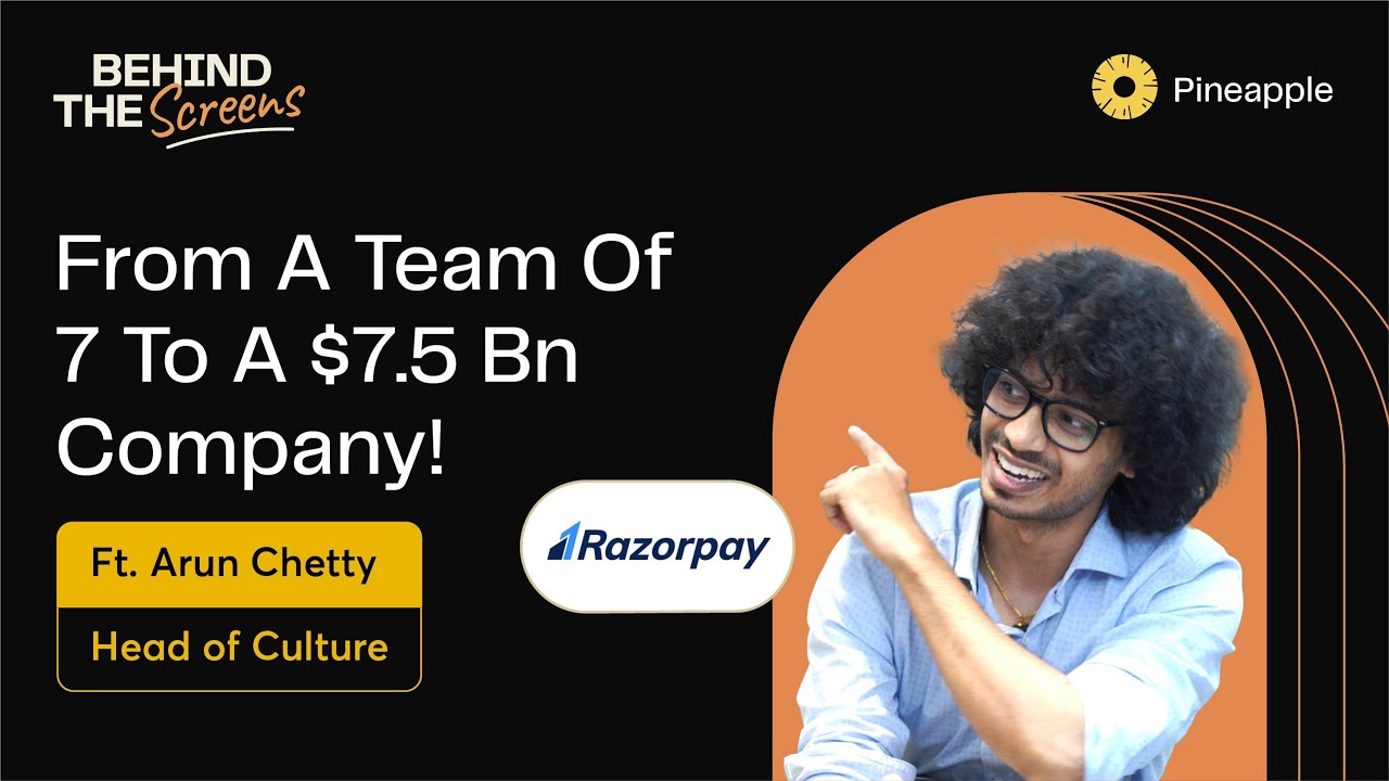 Scaling Products & Driving Culture @Razorpay | Arun Chetty, Culture ...