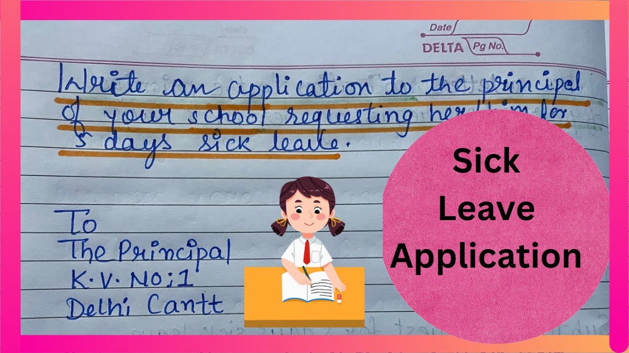 How to Write Sick Leave Application for 5 Days/ Sick Leave Application ...