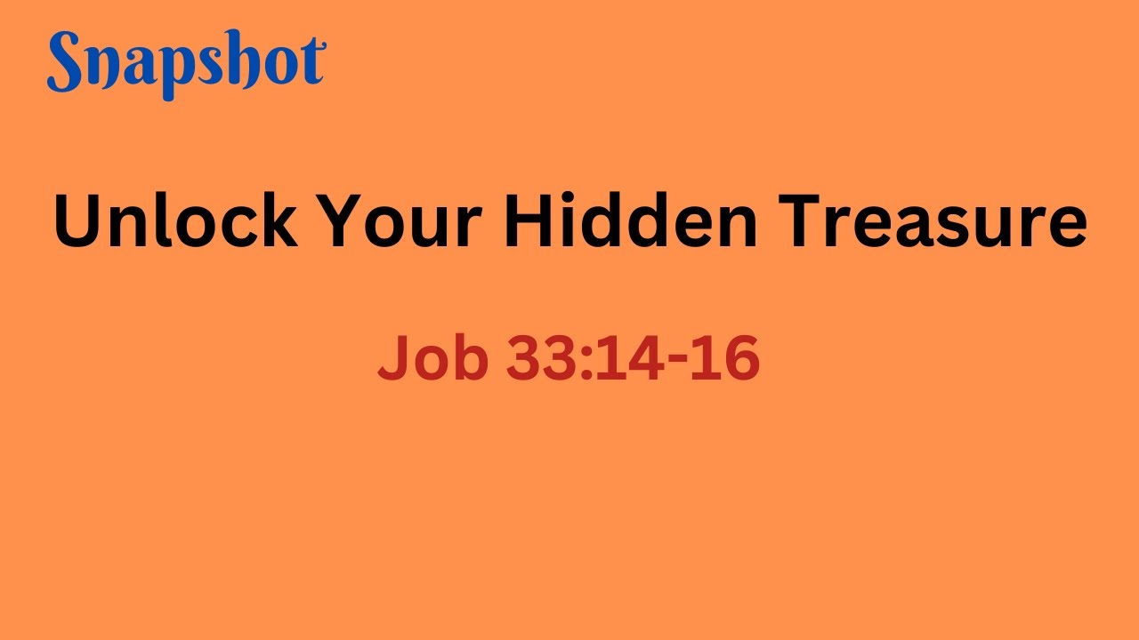 Unlock Your Hidden Treasure ~ snapshot - YouTube