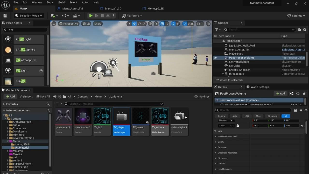 widget interaction in UE5 - YouTube