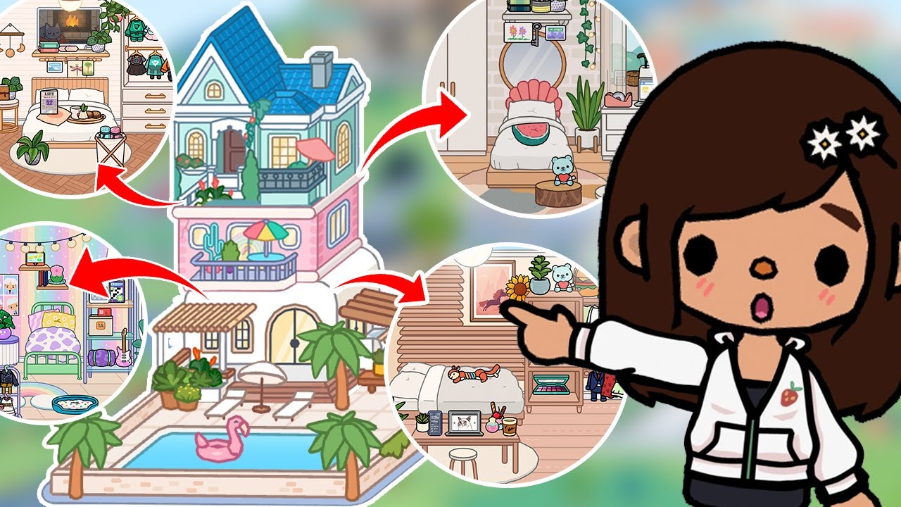 LA HABITACIÓN IDEAL DE CADA CASA en Toca Life World | Aesthetic VS Soft ...