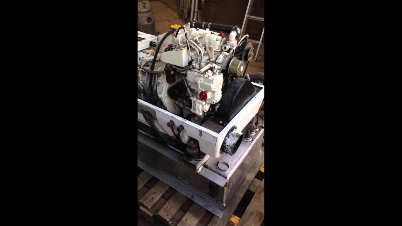 HFL 8KVA Marine Diesel Generator Start-up and run demo. - YouTube