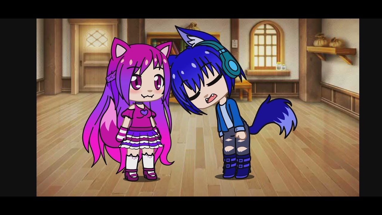 Alpha wolf boy & cute kitty cat uwu gacha story🥺🥺🥺 😘😘/gacha meme/funny ...