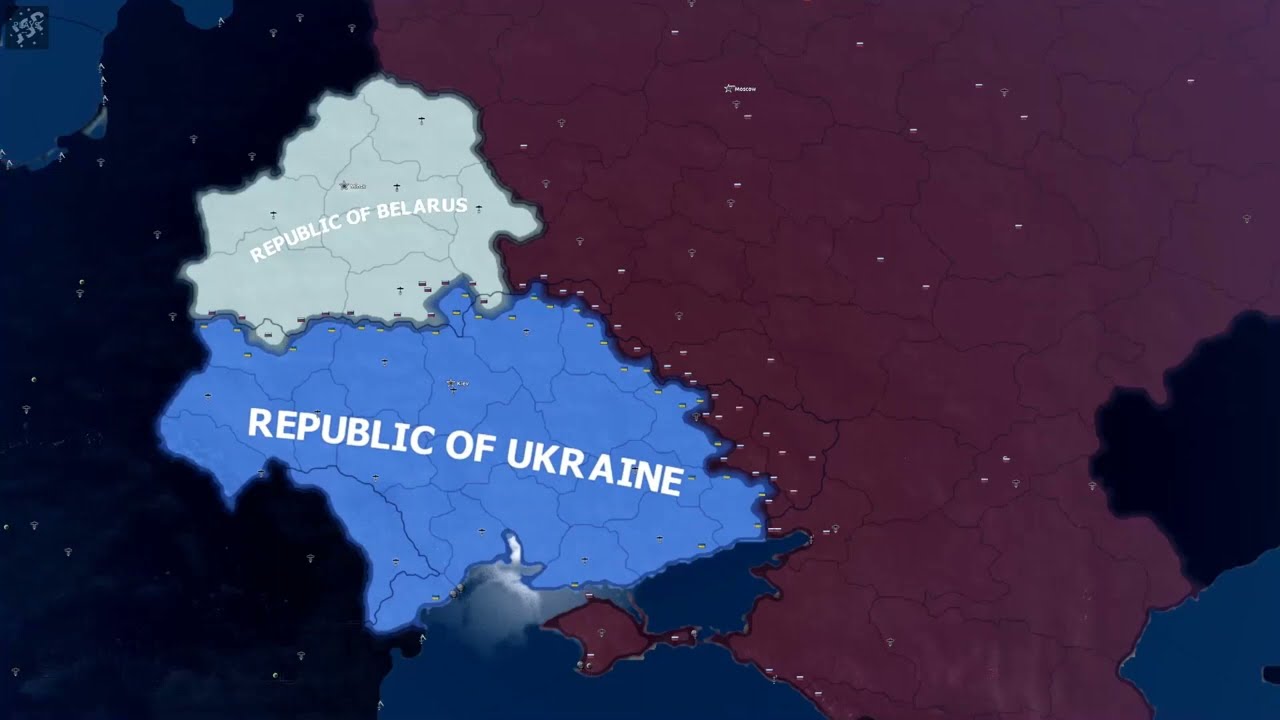 Ukraine vs Russian & Allies | Hoi4 Timelapse - YouTube