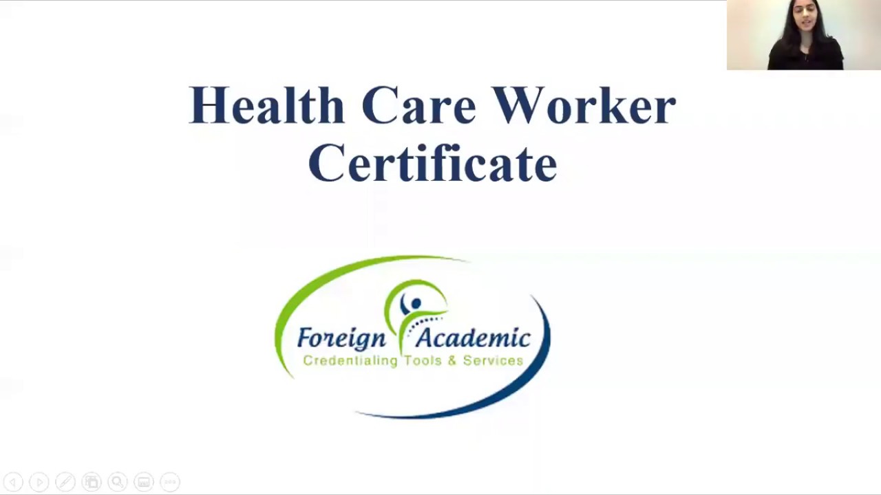 Health Care Worker Certificate for Physical Therapists (Type 1 ...