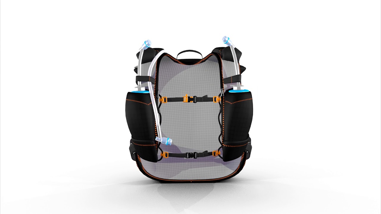 Adventure Pack 12L illustration, a pack for running and riding ...