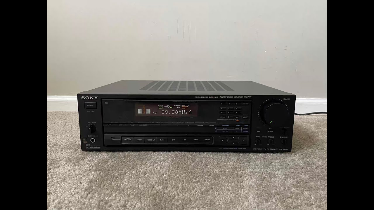 Sony STR-AV720 Home Stereo Audio AM FM Receiver - YouTube