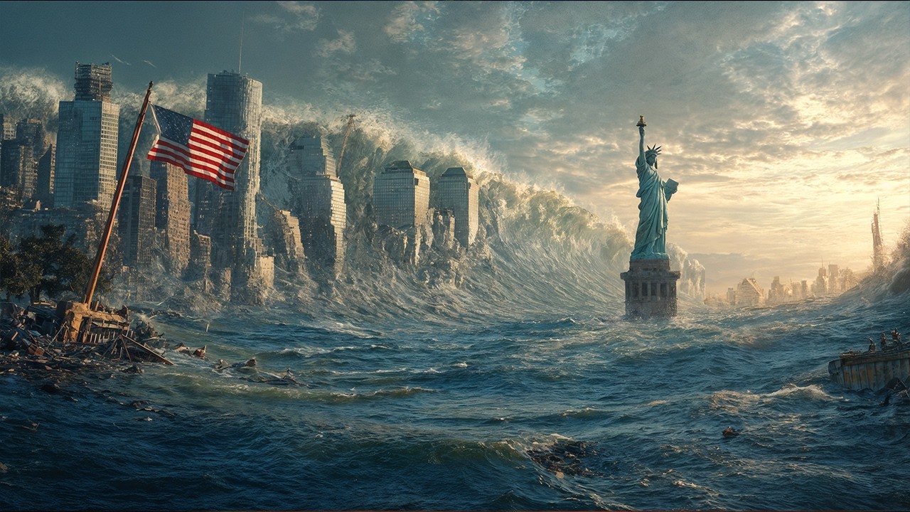GEOSTORM: Mega Tsunami Destroys New York City | AI Disaster Simulation ...