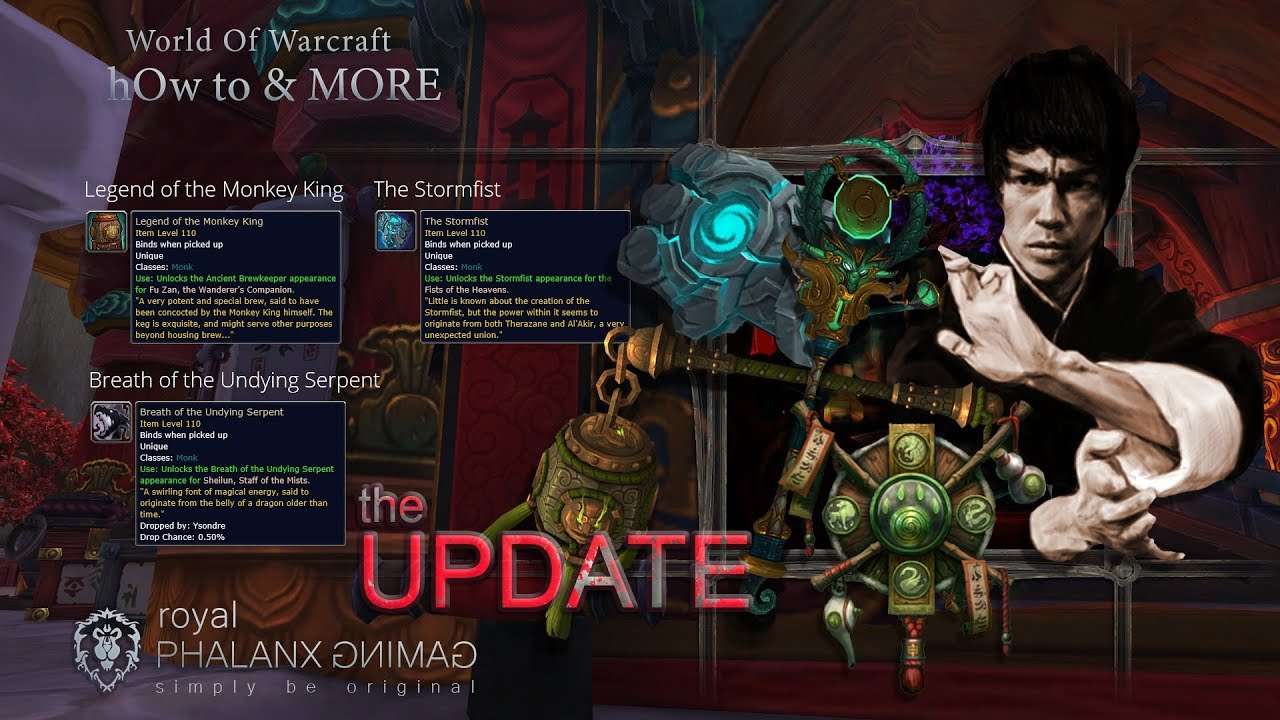 Monk Hidden Artifact Weapon Appearances and Effects-Brewmaster ...