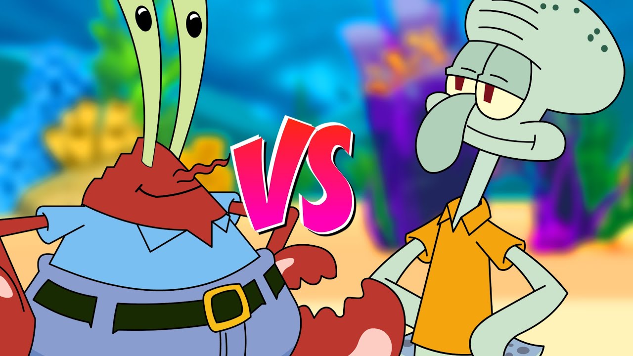 Don Cangrejo vs Calamardo - BATALLAS DE RAP ANIMADAS - YouTube