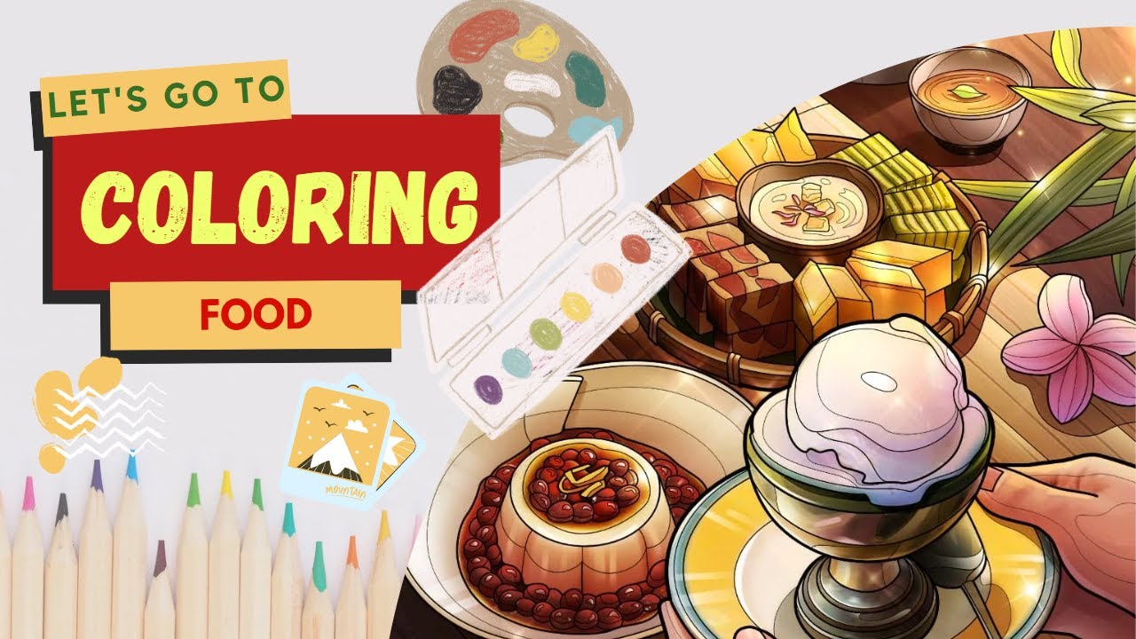 Coloring Time Food 1 II Waktunya Mewarnai Makanan 1 - YouTube