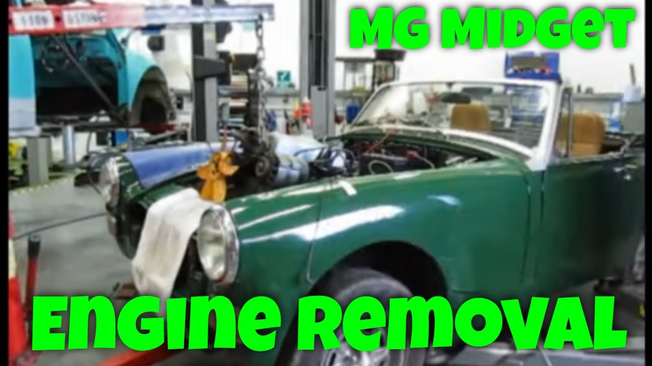 How to remove an engine from an MG Midget - K series conversion Pt2 ...