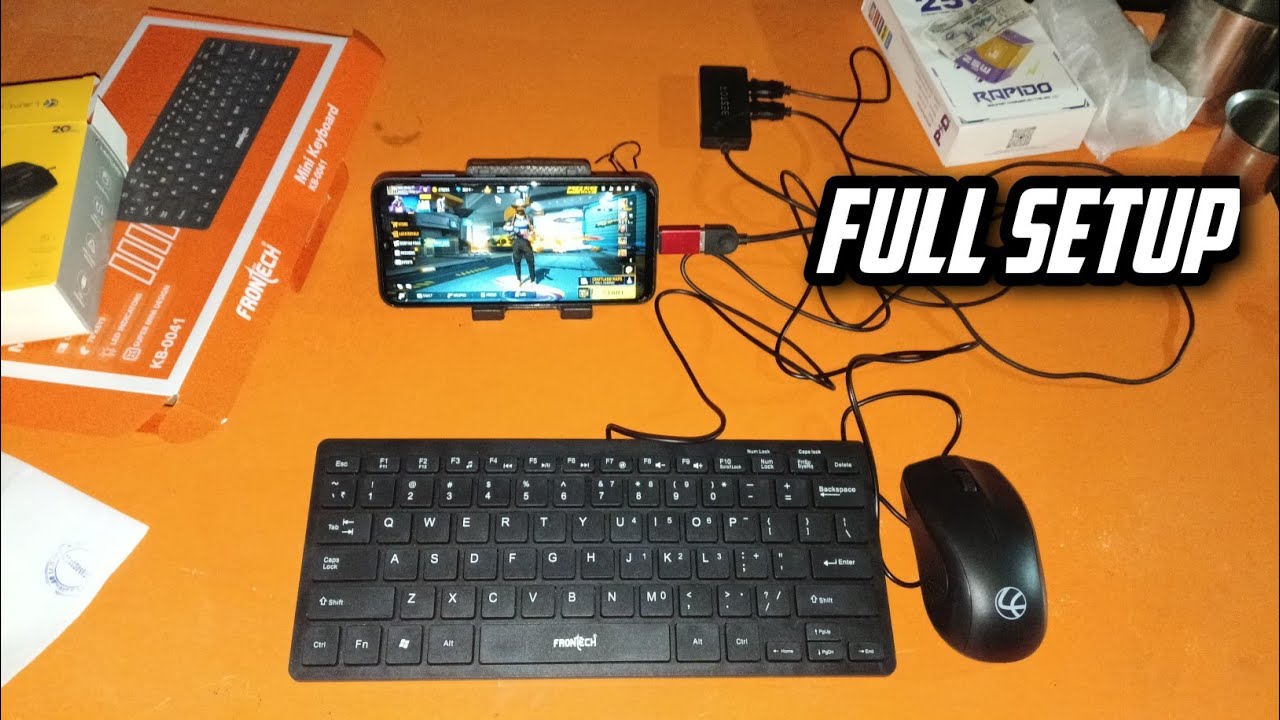 How to play free fire keyboard and mouse to mobile// Telugu lo - YouTube