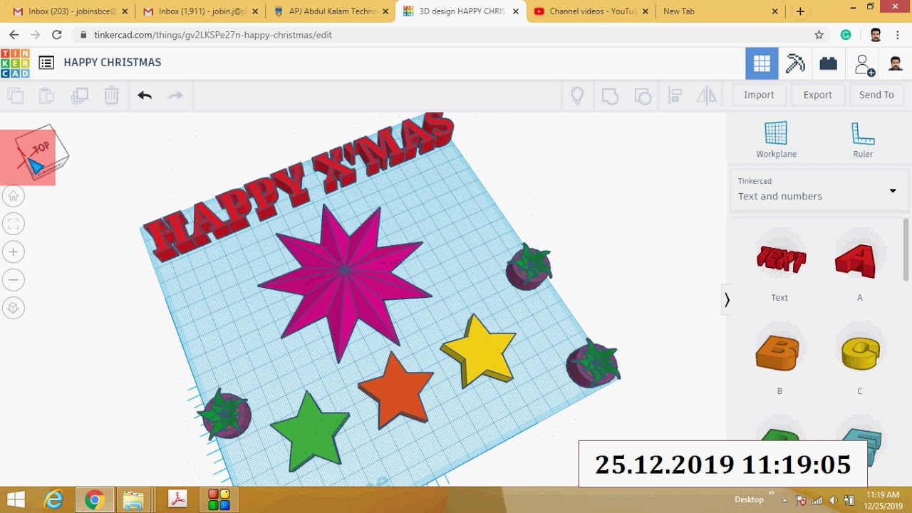 CHRISTMAS IN TINKERCAD - YouTube