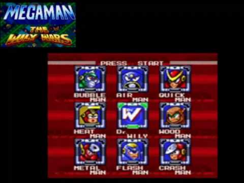 Mega Man: The Wily Wars - Stage Select (Mega Man 2) - YouTube
