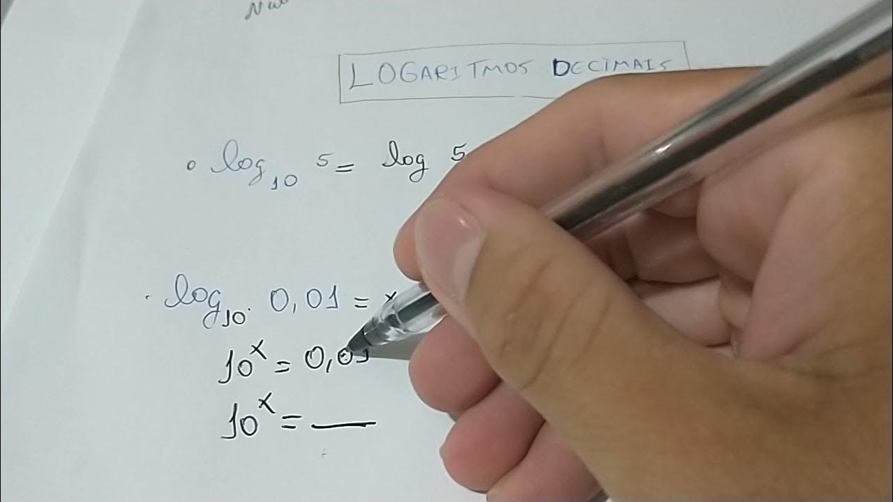 LOGARITMO: LOGARITMO DECIMAL - YouTube