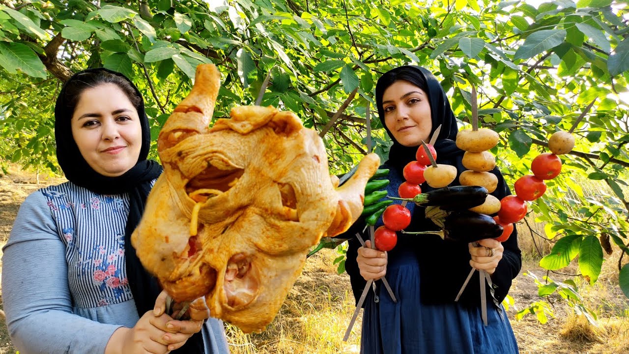 FULL CHICKEN ROAST | Whole Fried Chicken Recipe Cooking in village ...