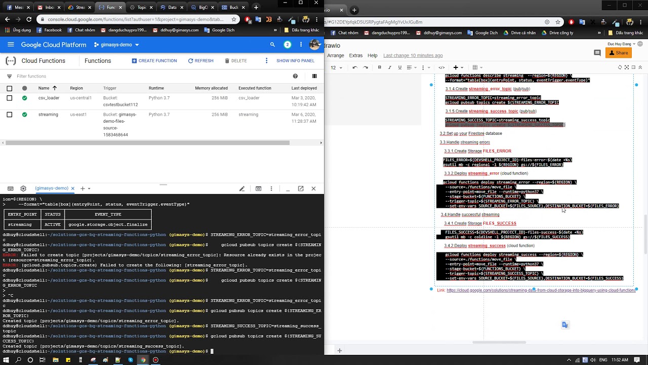 Streaming data from Cloud Storage into BigQuery using Cloud Functions ...