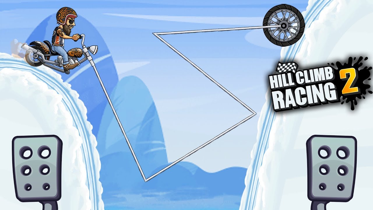 Hill Climb Racing 2 WINTER on CHOPPER BIKE 7748m WALKTHROUGH - YouTube