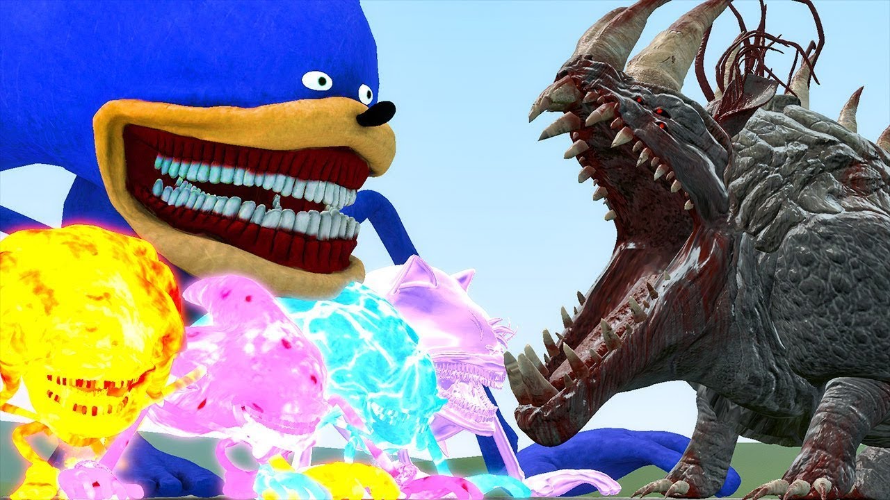 SONIC TAPES FIRE EFFECTS Vs ZOOCHOSIS in GARRYS MOD #games #gmod # ...