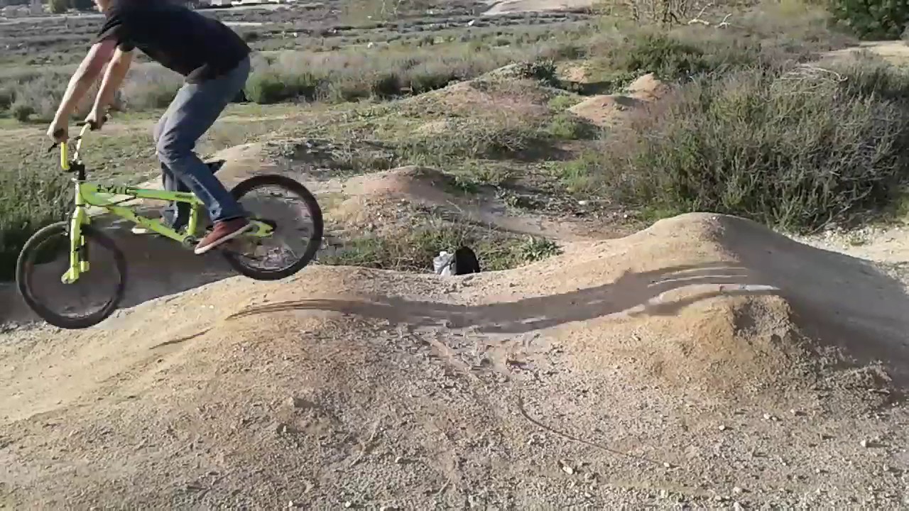 2nd street bike jumps yucaipa - YouTube
