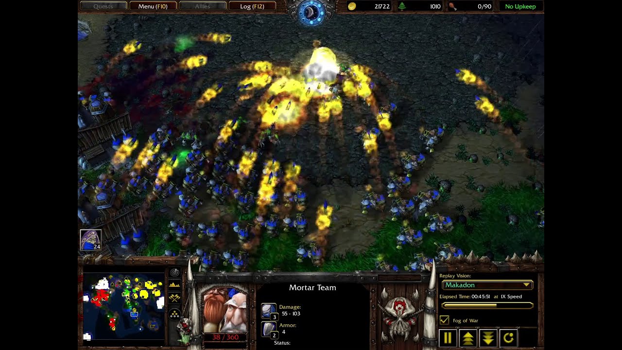 Warcraft 3 and custom map WWIII: All Hell Has Broken Loose - YouTube