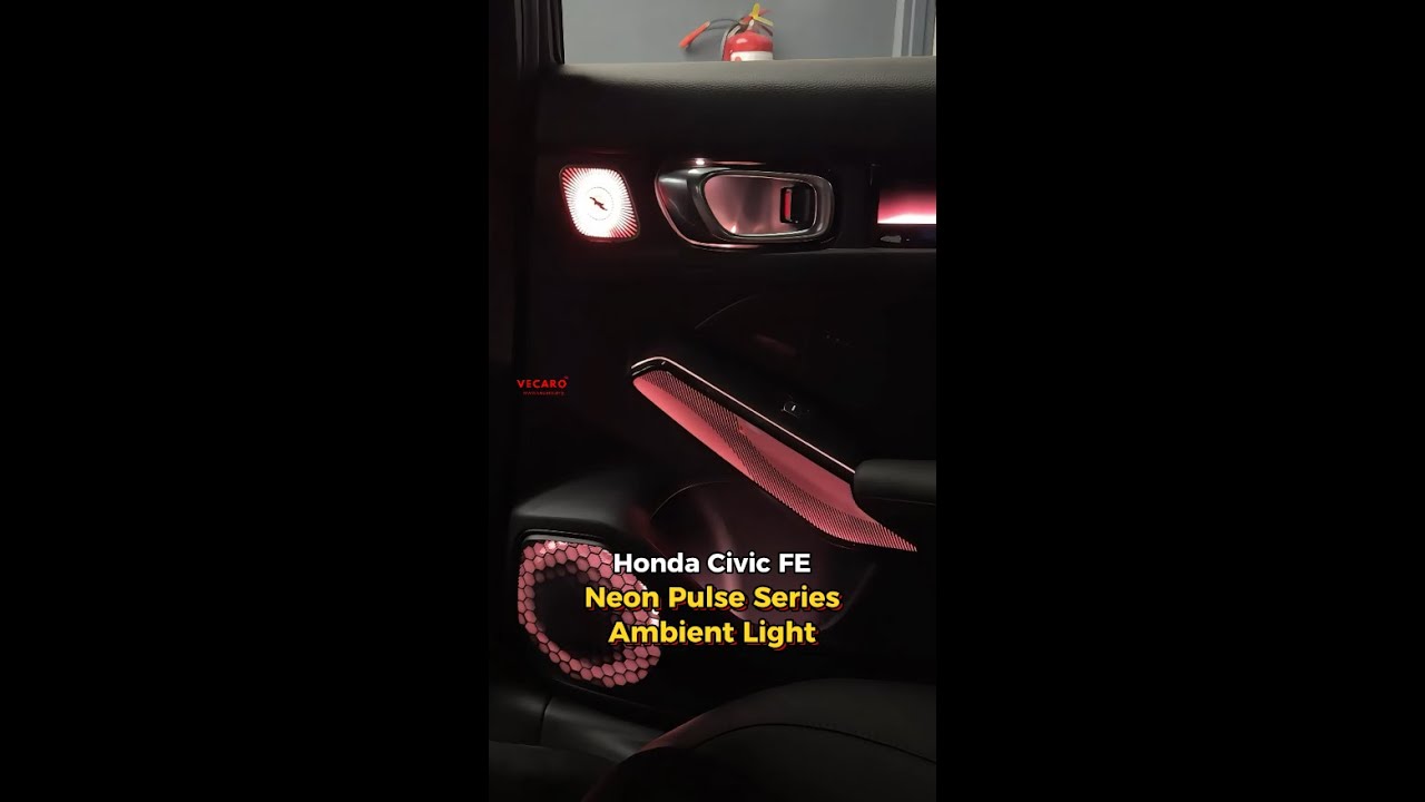Honda Civic FE Neon Pulse Ambient Light Series !!! - YouTube