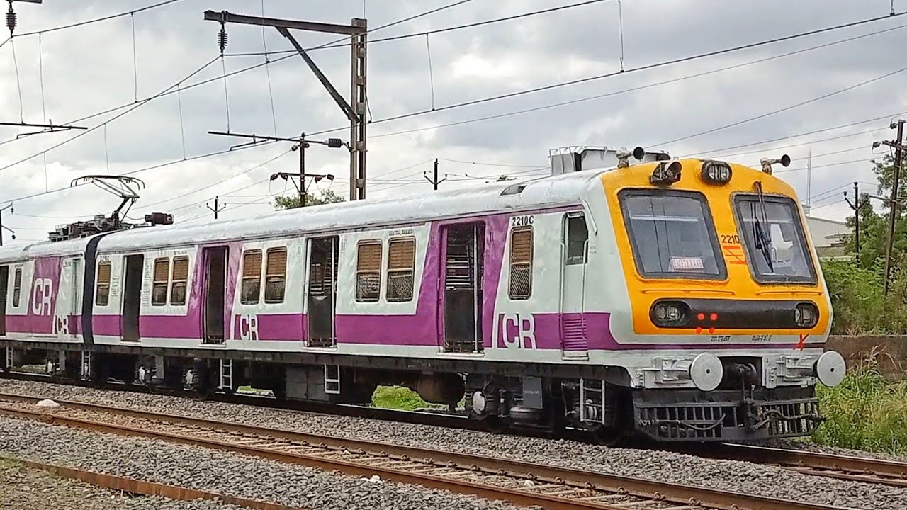 Freshly painted local train rakes slowly accelerating | Acceleration ...