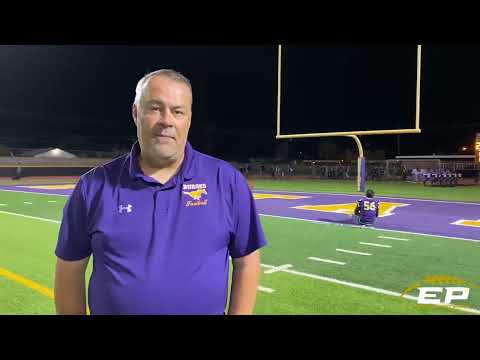 Burges Coach Neil Routledge on Beating Ysleta 24-14 - YouTube