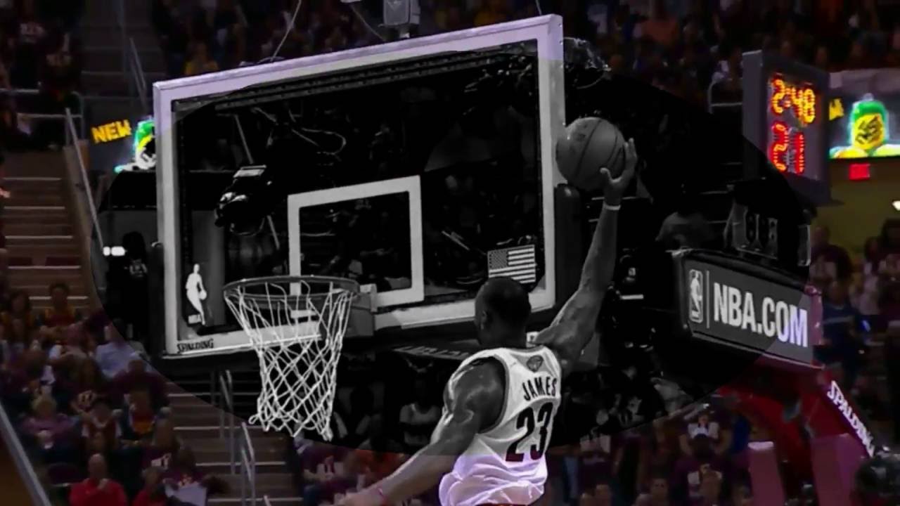 Lebron Monster DUNK!!! CRAZY HOOPS - YouTube